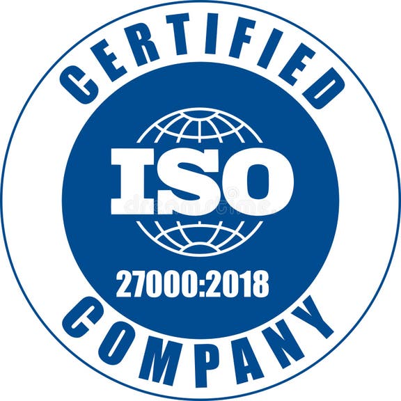 ISO Certified Company, Certificate ISO 27000-2018 Blue, it Certificate ...