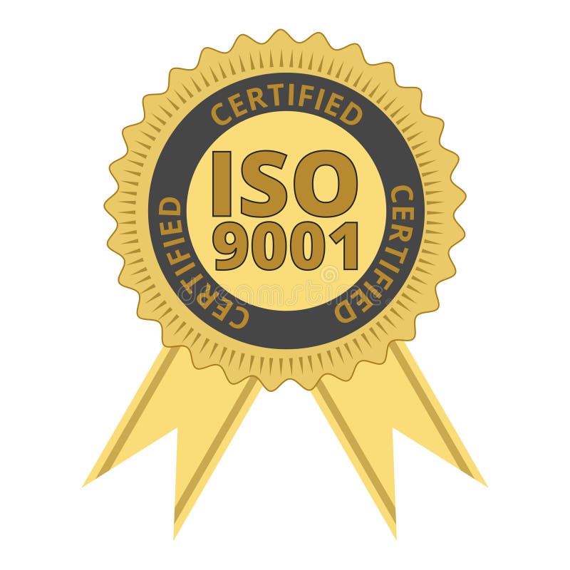 ISO 9001 Icon. Standard Quality Symbol. Button Isolated On White ...