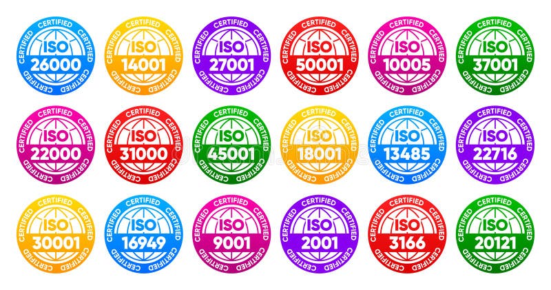 Iso Certified Standarts Collection. International Organization for ...