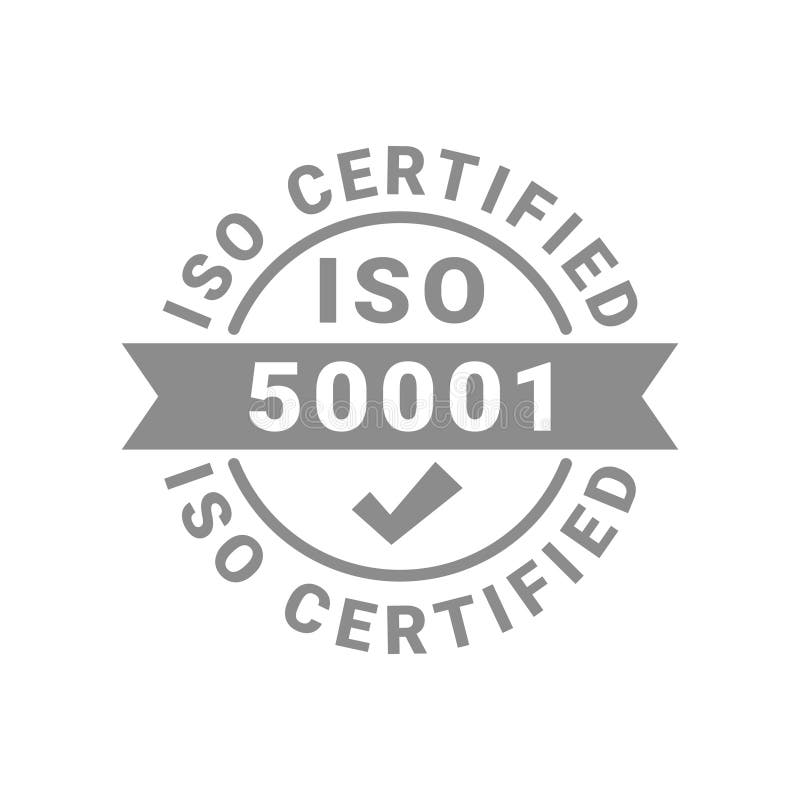 Iso certified vector label stock vector. Illustration of symbol - 269940021