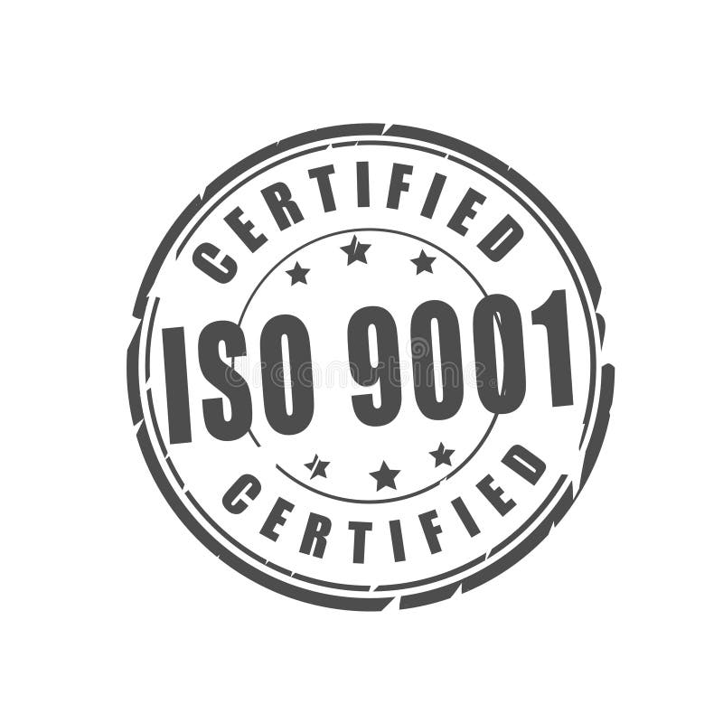 ISO 9001 Certified Vector Stamp Stock Illustration - Illustration of ...