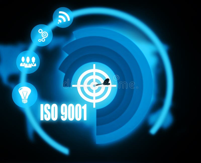 Iso 9001 Concept Plan Graphic Stock Illustration - Illustration of ...