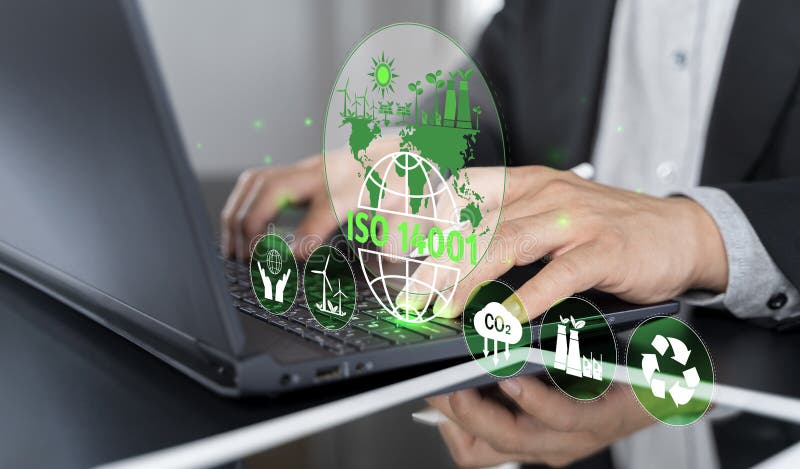 ISO 14001 Concept. ISO Standards Quality Control 14001 Certified for ...