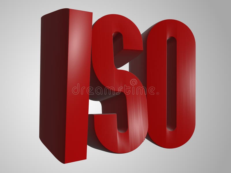 Iso 3d render word stock illustration. Illustration of bank - 111028244