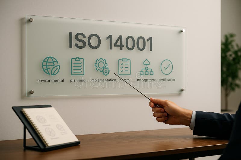 ISO 14001 Environmental Management System EMS Diagram Showing Stages ...