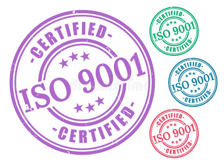 ISO 9001 Guarantee Labels, Vector Seals for Quality Management Stock ...