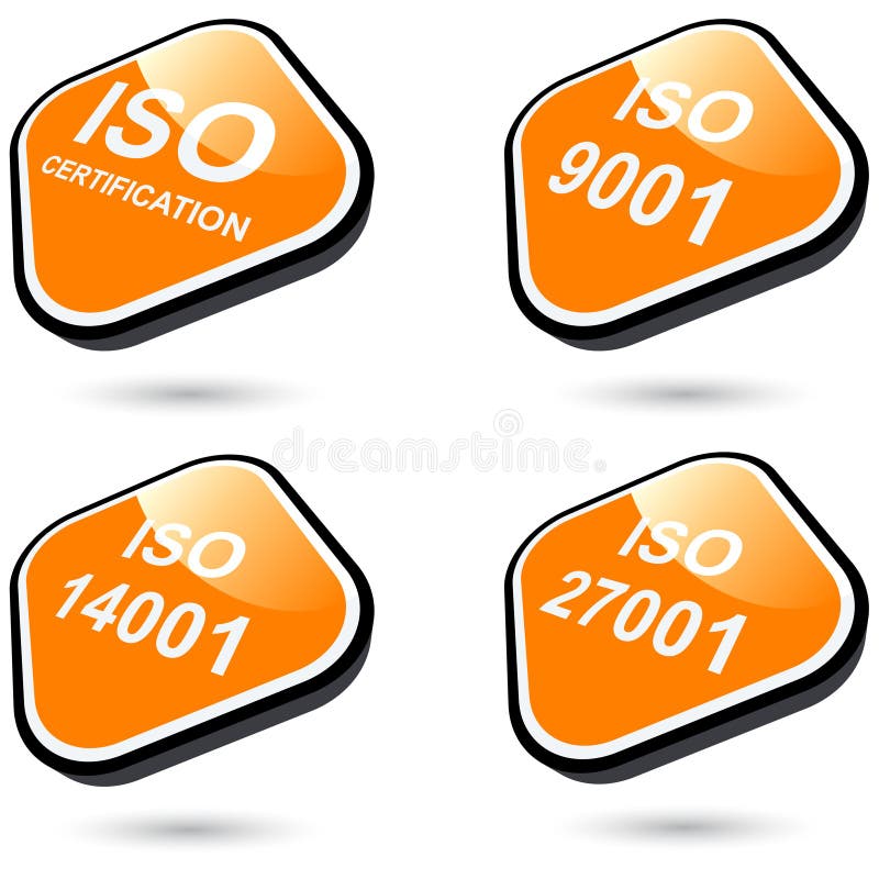 ISO Icons or Buttons stock vector. Illustration of clipart - 17965688