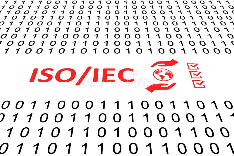 ISO IEC Concept Binary Code 3d Stock Illustration - Illustration of ...