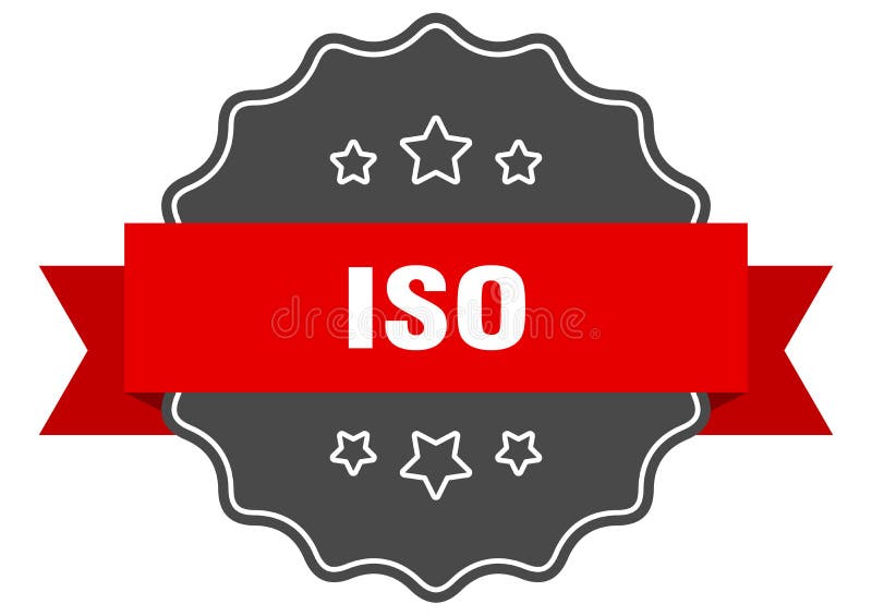Iso Label. Iso Isolated Seal. Sticker. Sign Stock Vector - Illustration ...