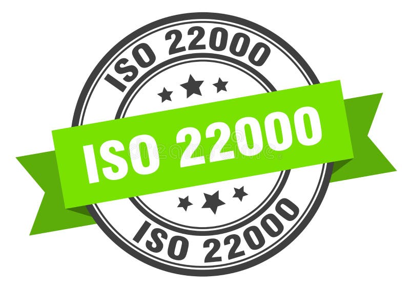Iso 22000 Label Sign. Round Stamp. Band. Ribbon Stock Vector ... Iso 22000 Label Sign. Round Stamp. Band. Ribbon Stock Vector ...