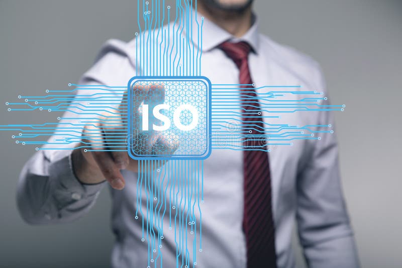 ISO on the motherboard stock image. Image of device - 258407177