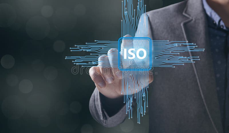 ISO on the motherboard stock illustration. Illustration of device ...