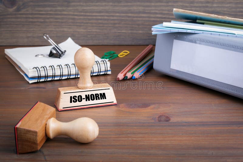 Iso-Norm. Rubber Stamp on Desk in the Office Stock Photo - Image of ...