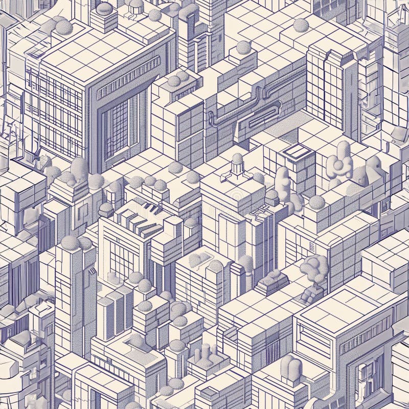 Iso-perspective View of Berlin from the Roofs - a City with Many ...