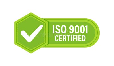 ISO 9001 Quality Management Certification Badge. Vector Illustration ...