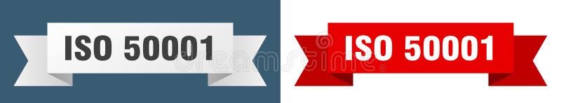 Iso 50001 Ribbon. Iso 50001 Isolated Paper Sign. Banner Stock Vector ...