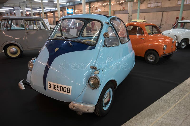 Detail of ISO Rivolta Isetta 236cc from 1965 Blue Editorial Photography ...