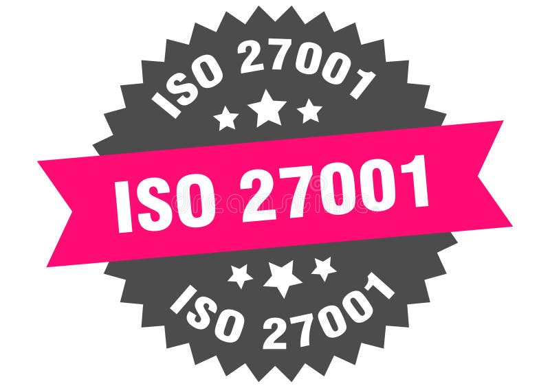 Iso 27001 Label. Iso 27001 Isolated Seal. Sticker. Sign Stock Vector ...