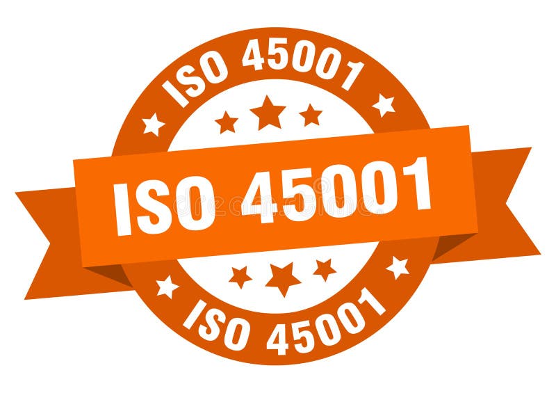 Iso 45001 Round Ribbon Isolated Label. Iso 45001 Sign Stock Vector ...