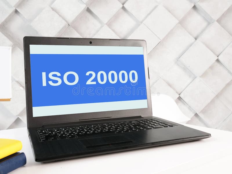 Iso 20000 is Shown on the Conceptual Photo Using the Text Stock Photo ...