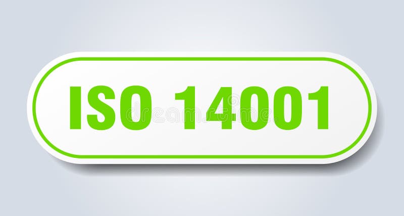 Iso 14001 Button. Sticker. Banner. Rounded Glass Sign Stock Vector ...