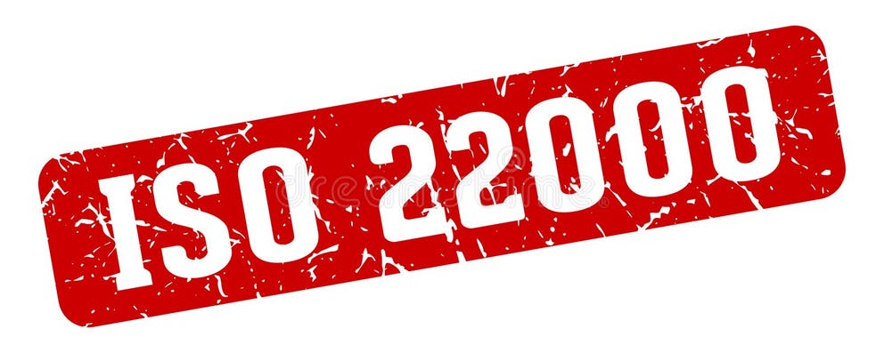 Iso 22000 Rectangular Sign. Iso 22000 Stamp Stock Vector - Illustration ...