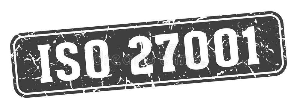 Iso 27001 Rectangular Sign. Iso 27001 Stamp Stock Vector - Illustration ...