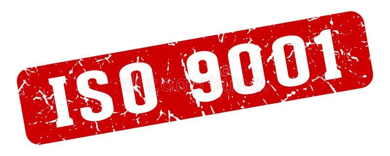 Iso 9001 Rectangular Sign. Iso 9001 Stamp Stock Illustration ...