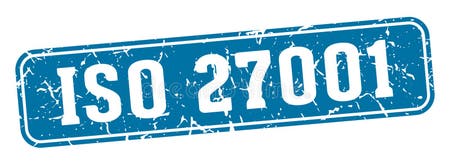 Iso 27001 Rectangular Sign. Iso 27001 Stamp Stock Illustration ...