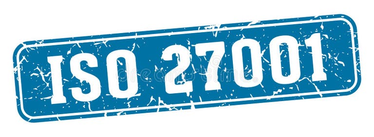 Iso 27001 Rectangular Sign. Iso 27001 Stamp Stock Illustration ...