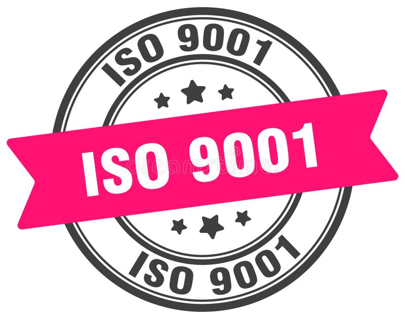Iso 9001 Stamp. Iso 9001 Label on Transparent Background. Round Sign ...
