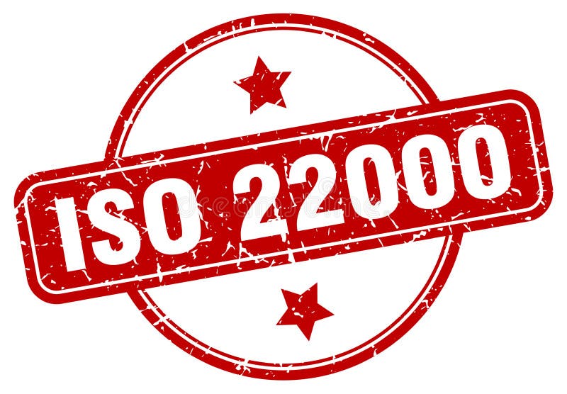 ISO 22000 Stamp. Vector. ISO 22000 Badge Icon. Certified Badge Logo ...