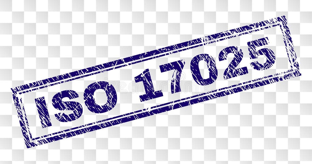 Scratched ISO 17025 Rectangle Stamp Stock Vector - Illustration of ...