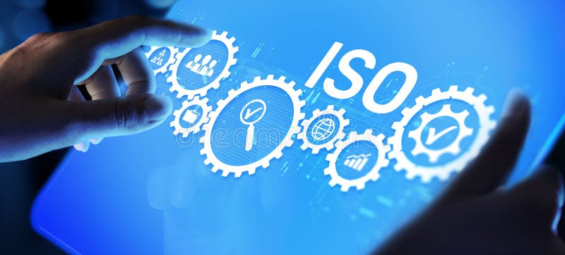 ISO Standard Certification Standardisation Quality Control Concept on ...