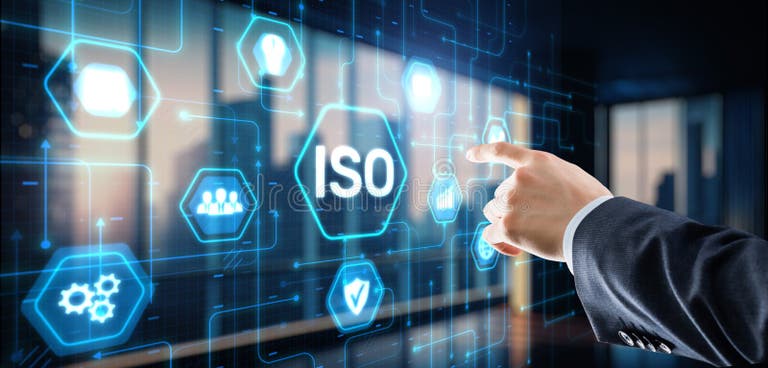 ISO Standard Certification Standardisation Quality Control Concept on ...