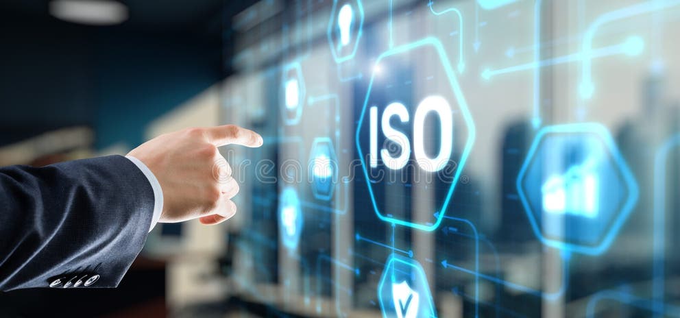 ISO Standard Certification Standardisation Quality Control Concept on ...