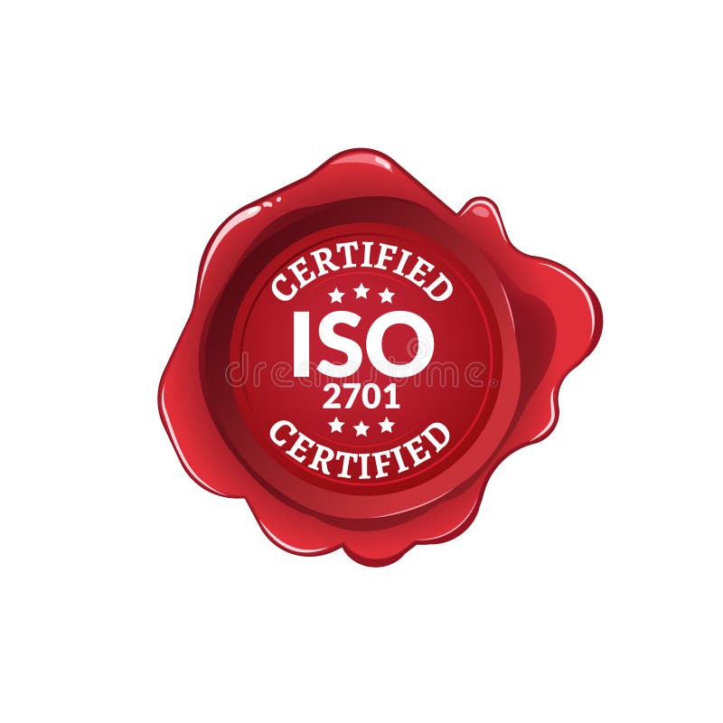 ISO 2701 Standard Certified. Iso Seal Label Certificate Stock Vector ...