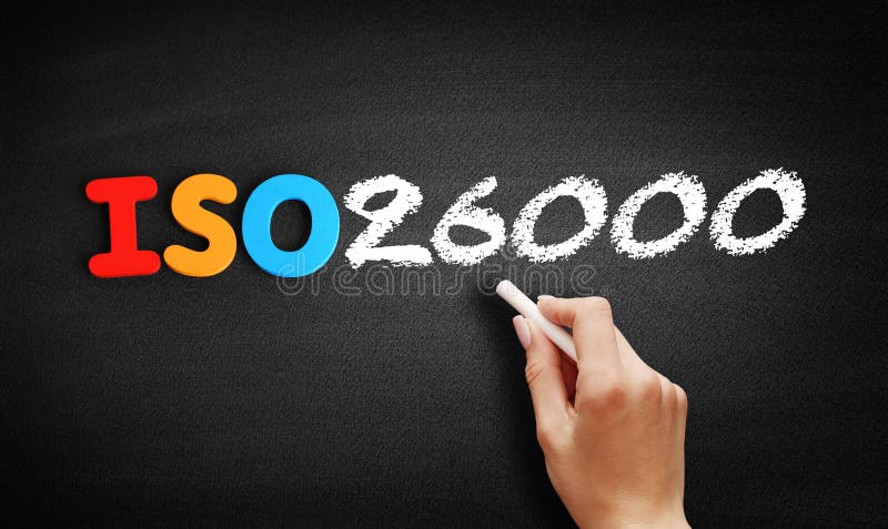 ISO 26000 Standard Text on Blackboard Stock Image - Image of ...