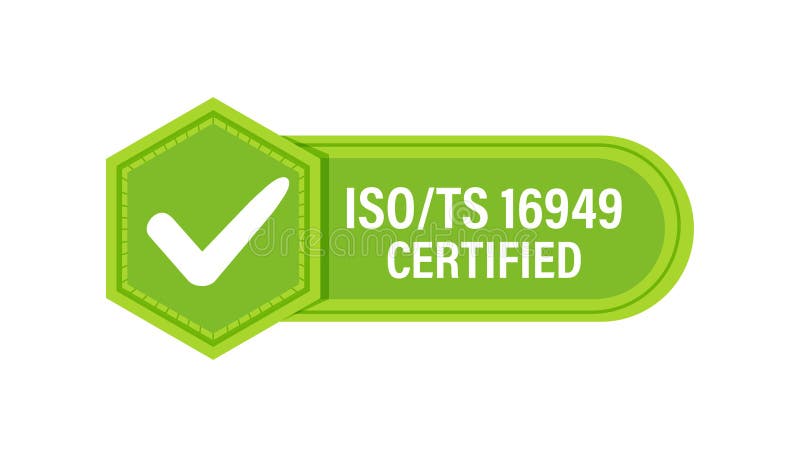ISO TS 16949 Quality Management Certification Badge. Vector ...