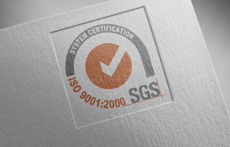Iso-9001-2000-sgs on Paper Texture Editorial Photo - Image of based ...