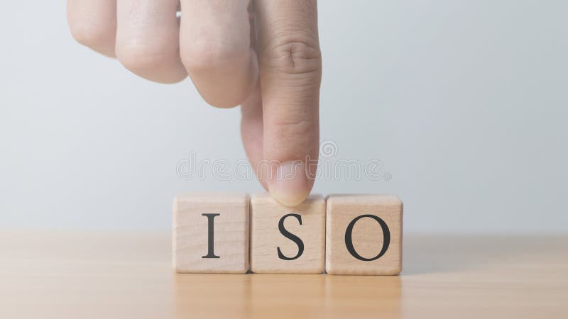 ISO Word on Wooden Cube Quality Control Concept ISO Standard Assurance ...
