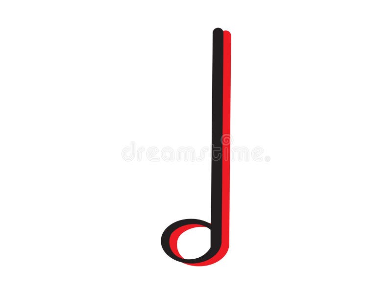 Isoalted half note icon stock vector. Illustration of treble - 164390569