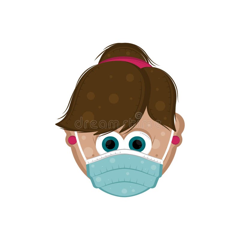 Isoalted woman cartoon stock vector. Illustration of health - 185422897