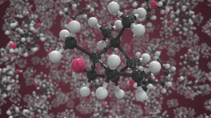 Isoborneol Molecule Made with Balls, Scientific Molecular Model ...