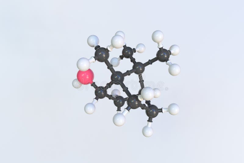 Isoborneol Molecule Made with Balls, Scientific Molecular Model. 3D ...