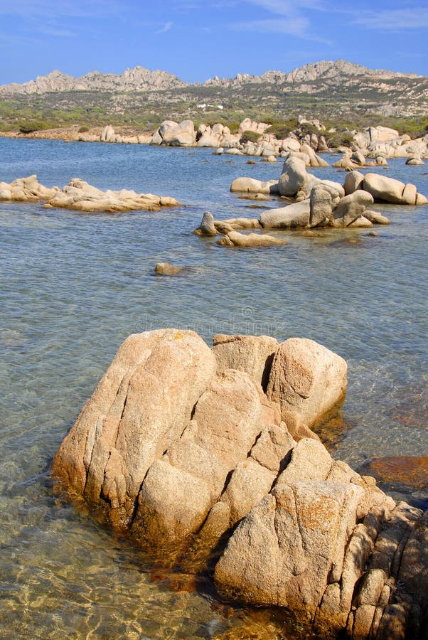 Isola Caprera, Sardinien, Italien Stockbild - Bild von insel, stein ...
