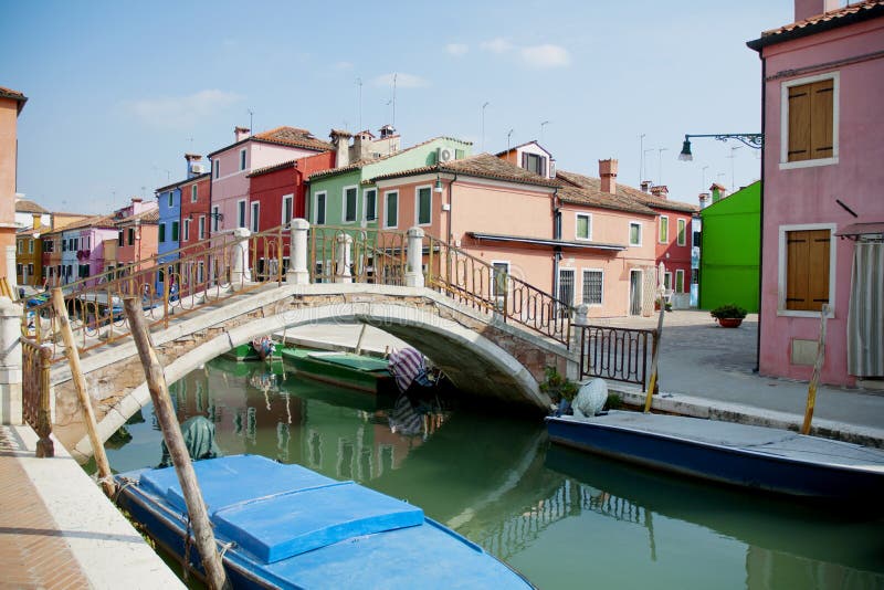 Isola Di Burano, Venezia, Italia Fotografia Stock - Immagine di ...