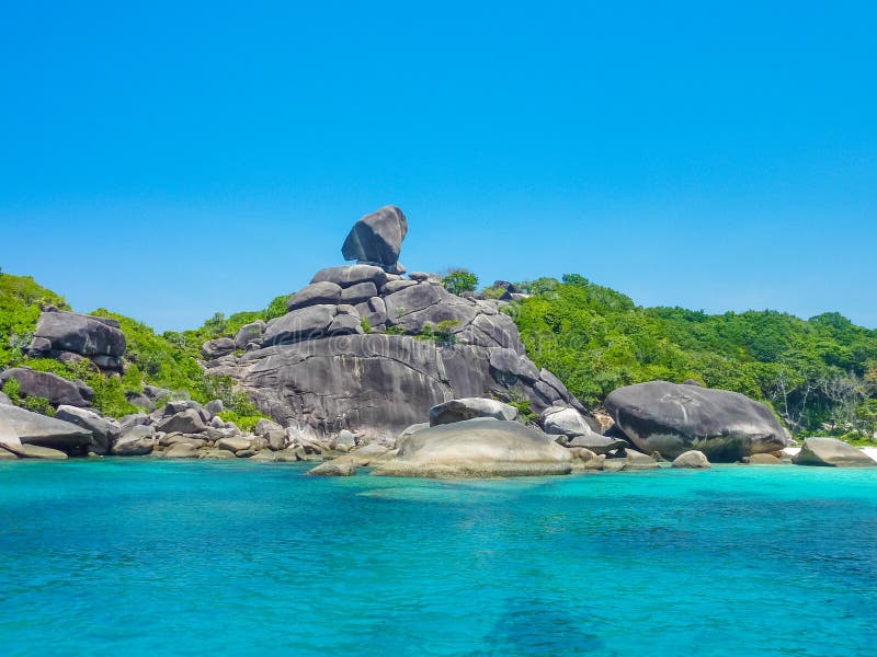Isola Di Similan, Koh Eight, Tailandia Fotografia Stock - Immagine di ...