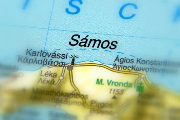 Isola greca Samos fotografia stock. Immagine di politico - 109572772