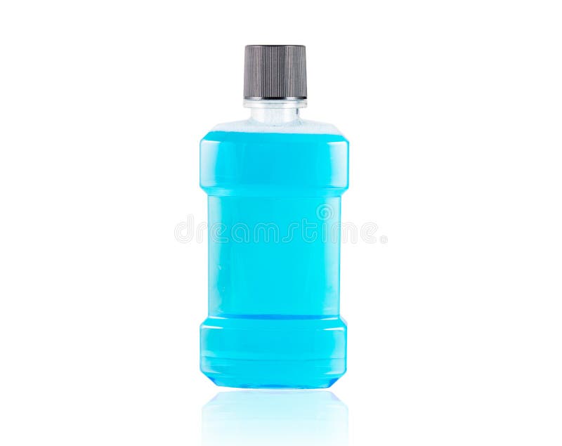 Bain De Bouche Blue Water Isolate Image stock - Image du hygiène ...